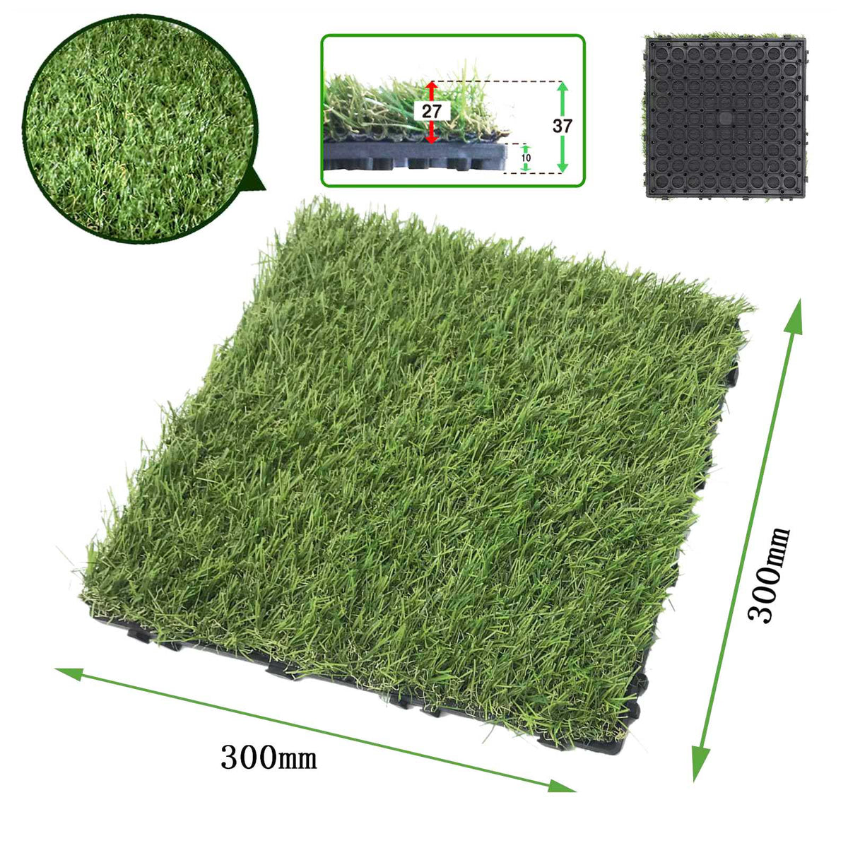 DIY WATSUN 3rd Gen WPC Interlocking Decking Tiles Garden Flooring ...